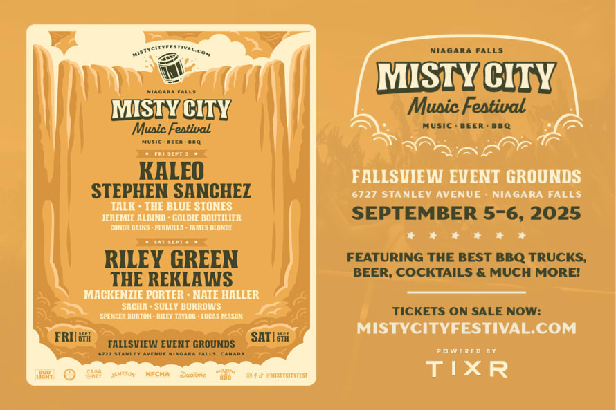Niagara Falls' Misty City Music Festival Gets Riley Green, Kaleo, the ...