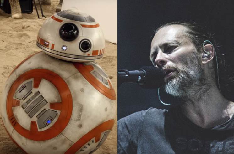 Twitter Is Obsessed with Thom Yorke and BB-8 at the 'Star Wars: The ...