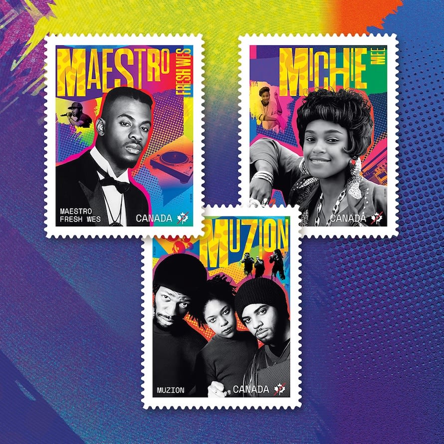 Canada Post Honours Maestro Fresh Wes, Michie Mee, Muzion with Black ...