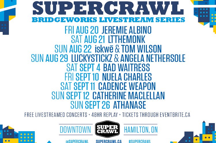 Supercrawl Unveils Livestream Series with Cadence Weapon, Jeremie ...