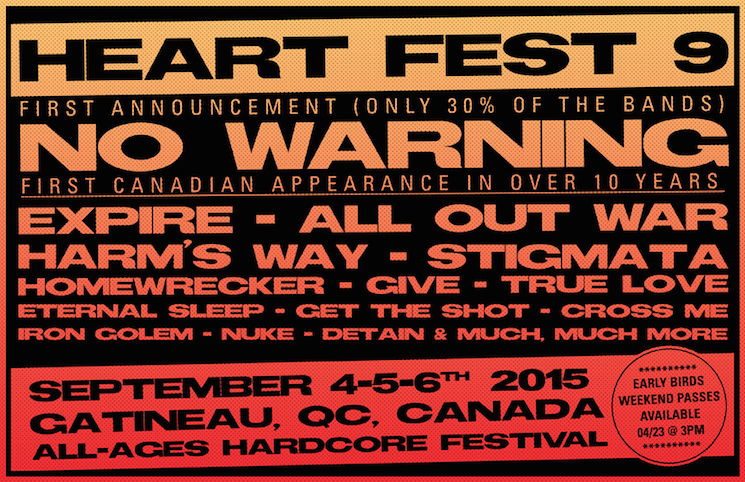 Heart Fest Confirms No Warning, Adds Expire, All Out War, Harm's Way ...