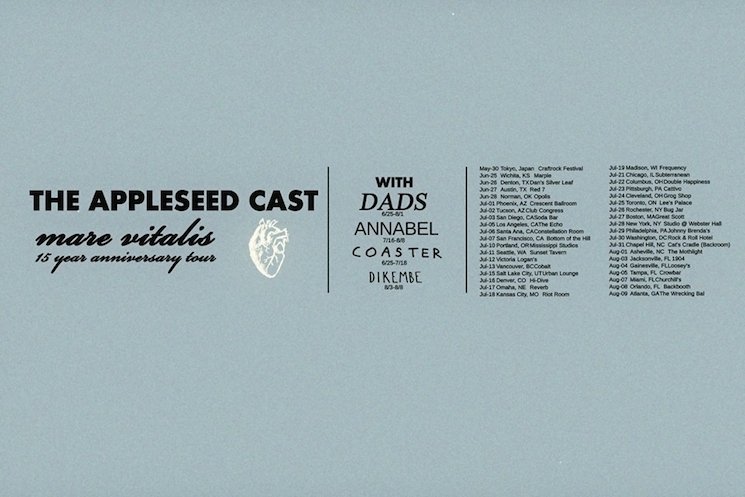 The Appleseed Cast Celebrate 15 Years of 'Mare Vitalis' with Tour ...