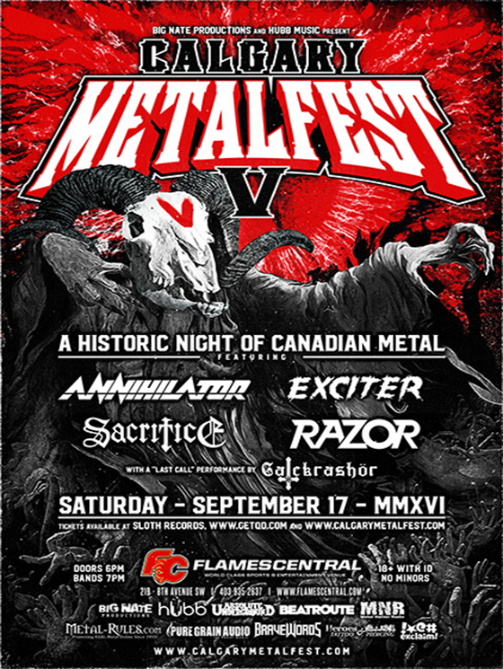 Calgary Metalfest Gets Annihilator, Exciter for 2016 Edition │ Exclaim!
