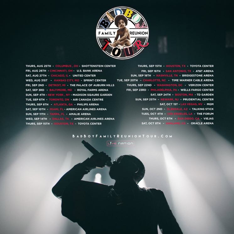 Bad Boy Announces "Family Reunion" Tour with Puff Daddy, Lil' Kim, Ma$e ...