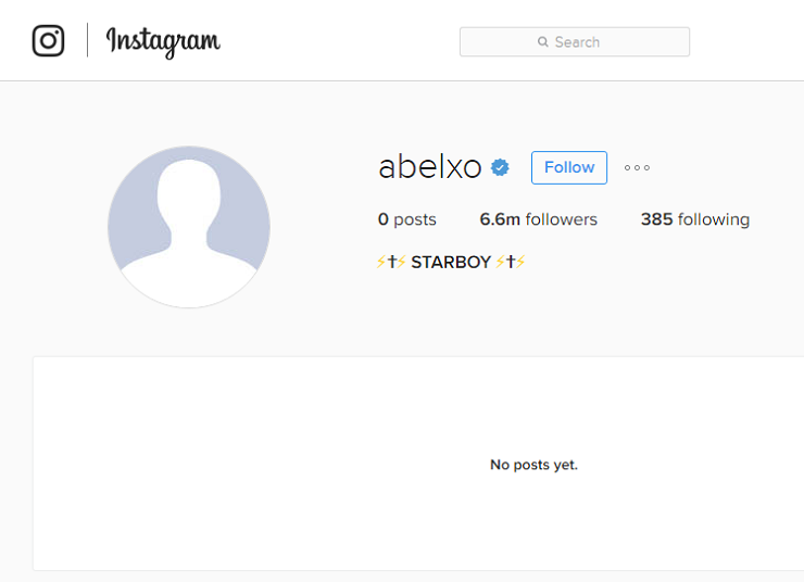 The Weeknd Deletes All His Instagram Posts, Making Everyone Think His ...