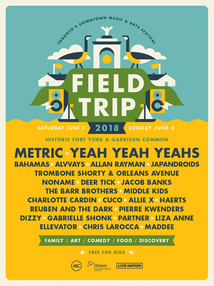 Field Trip Reveals 2018 Lineup with Metric, Yeah Yeah Yeahs, Bahamas ...