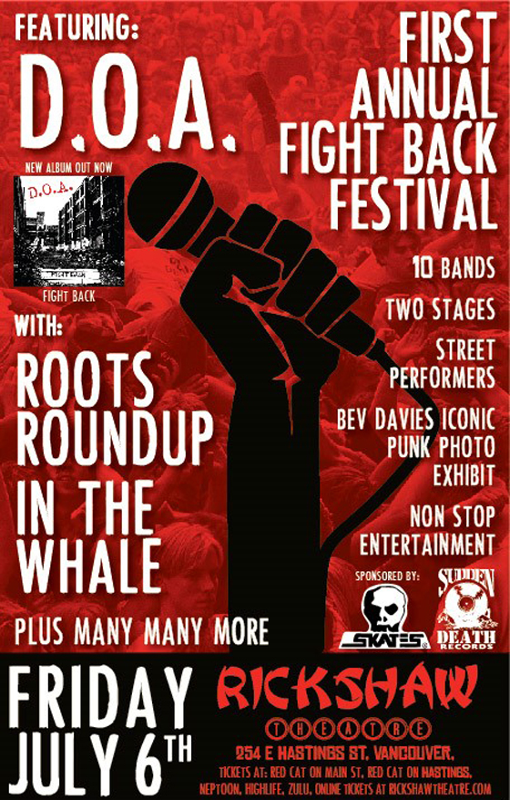 D.O.A. Detail Inaugural Fight Back Festival │ Exclaim!