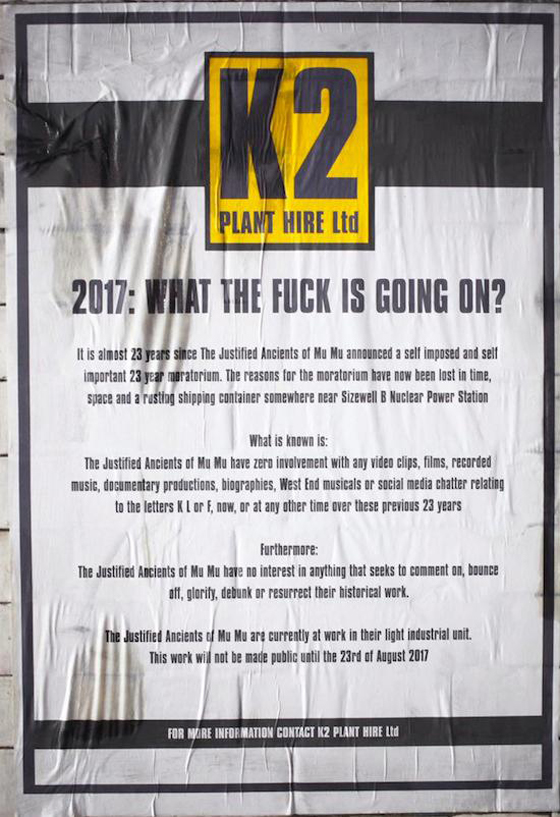 The KLF Confirm 2017 Reunion as the Justified Ancients of Mu Mu │ Exclaim!