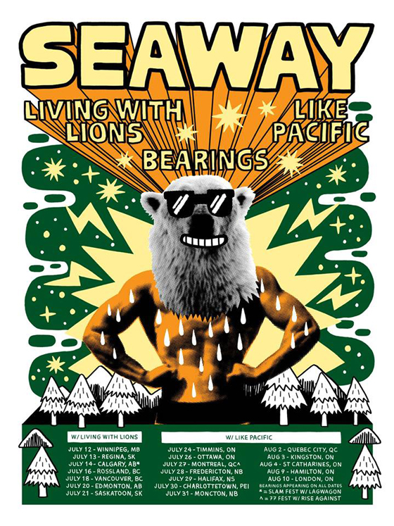 Seaway Plot Canadian Tour with Like Pacific and Living with Lions ...