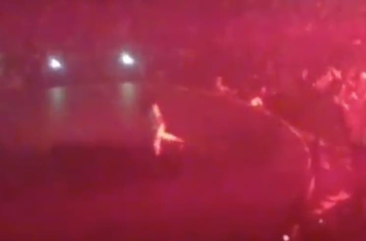 Watch Travis Scott Fall Down a Hole During Drake's London Show │ Exclaim!