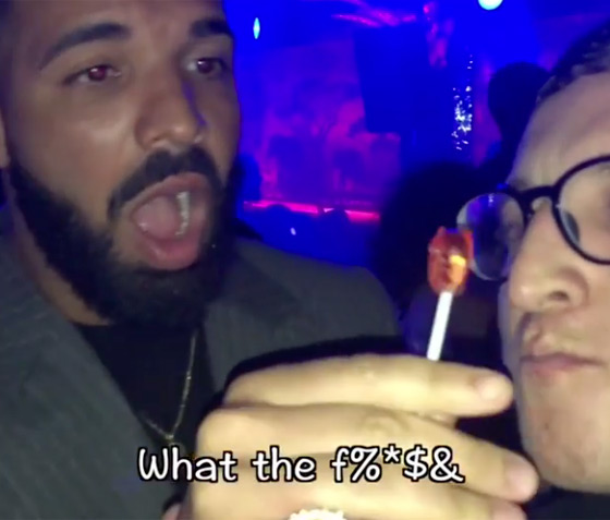 Watch Drake Lose His Mind over Some Lollipop Magic │ Exclaim!