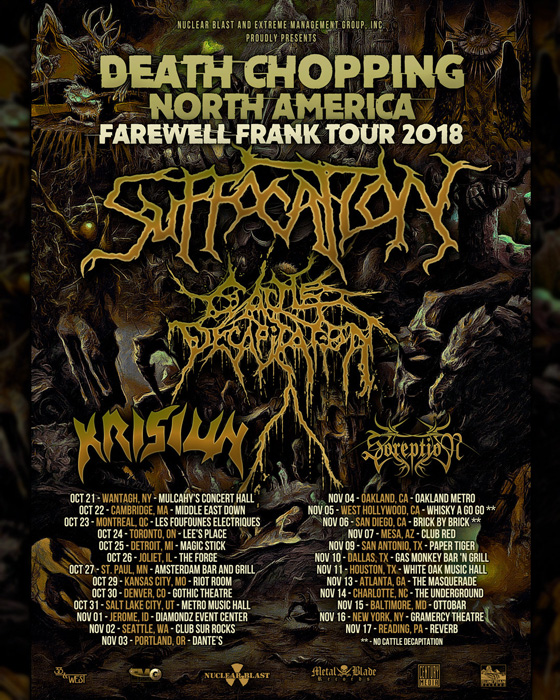 Suffocation Announce Final Tour with Vocalist Frank Mullen │ Exclaim!