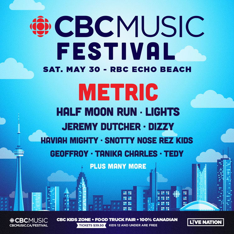 CBC Music Festival Unveils 2020 Lineup with Metric, Half Moon Run ...