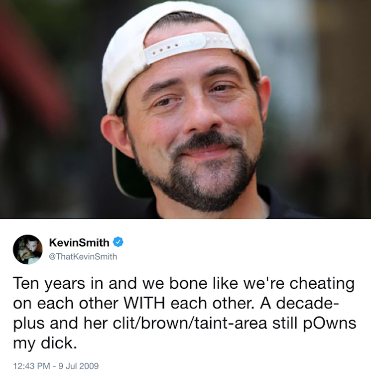 Happy 10 Year Anniversary to Kevin Smith's Disgusting Sex Tweet │ Exclaim!