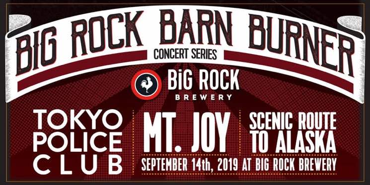 Calgary's Big Rock Barn Burner Gets Tokyo Police Club, Mt. Joy, Scenic ...