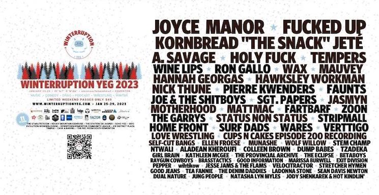 Winterruption YEG Gets Fucked Up, Pierre Kwenders, Zoon, Status/Non-Status for 2023 Edition ...