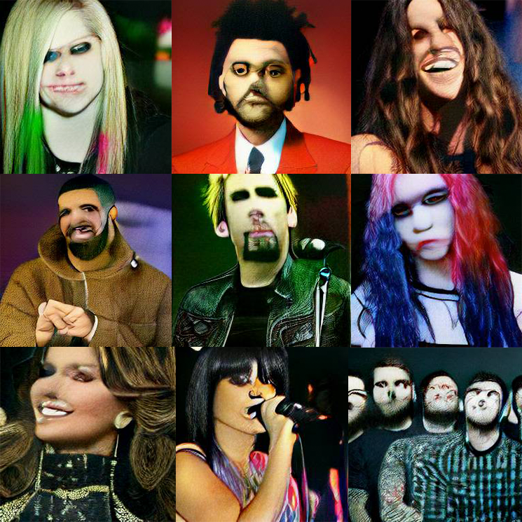 These AI-Generated Images of Canadian Musicians Are Extremely Cursed ...