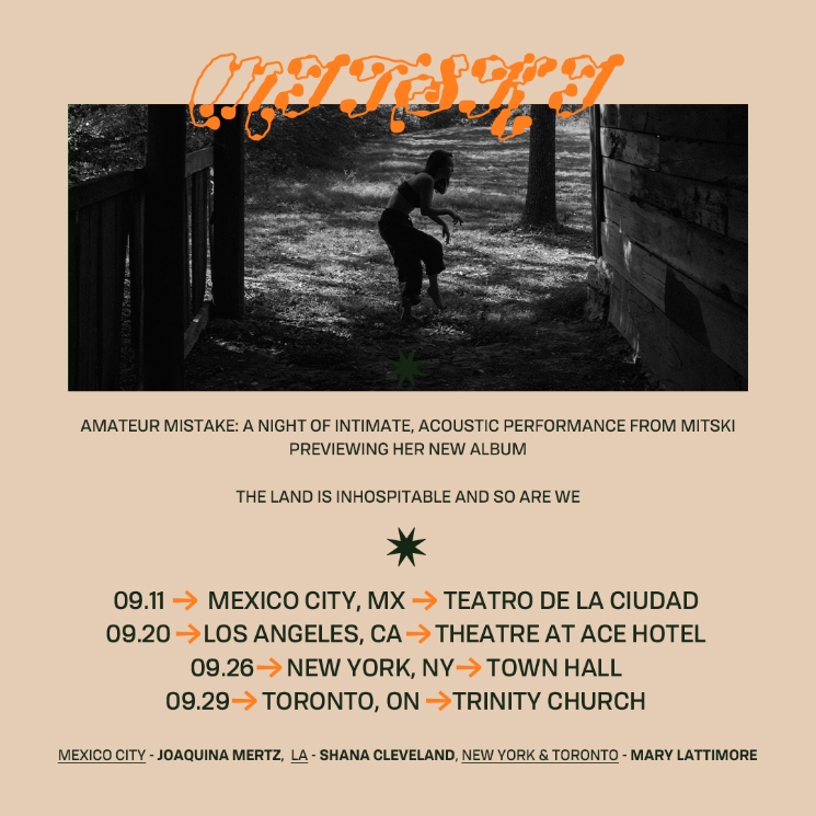 Mitski Maps Out Intimate Acoustic Shows Previewing New Album │ Exclaim!