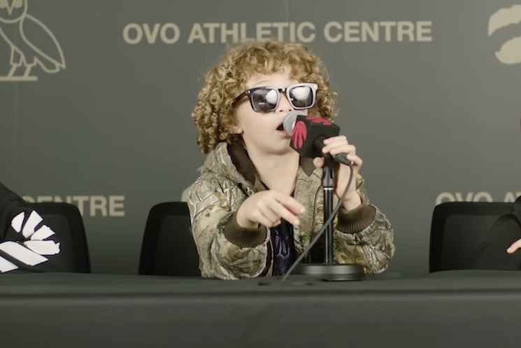 Drake's Son Adonis Gives Toronto Raptors the Boot for Debut "My Man ...