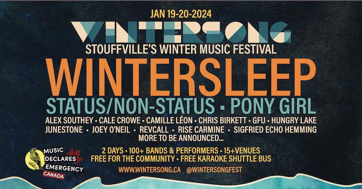 Stouffville's Wintersong Gets Wintersleep, Status/Non-Status, Pony Girl, Camille Léon, Joey O ...