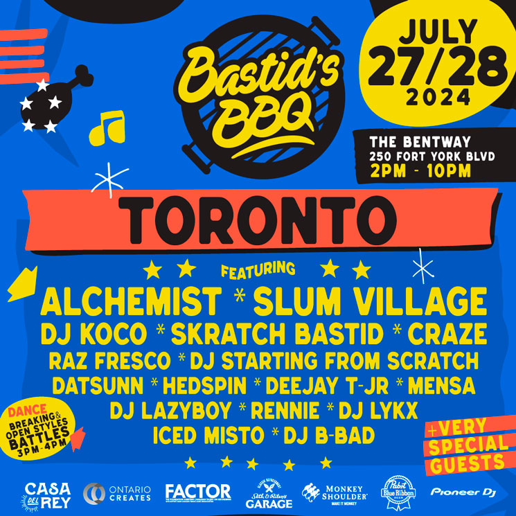 Bastid's BBQ Toronto Gets the Alchemist, Slum Village, Raz Fresco for ...