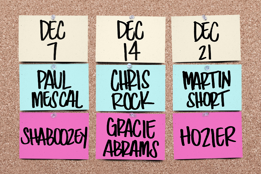 'SNL' Gets Hozier, Shaboozey, Gracie Abrams as December Musical Guests ...