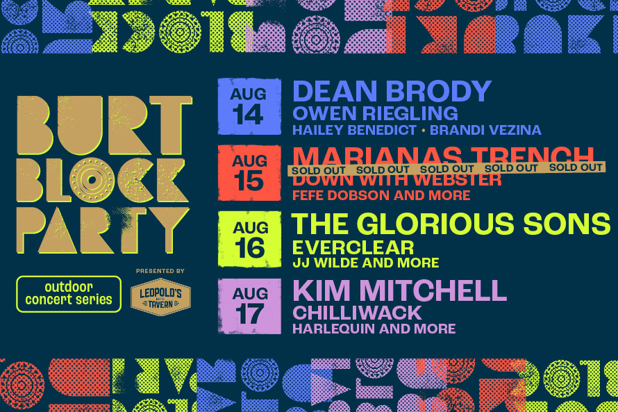 Winnipeg's Burt Block Party Details 2025 Lineup with Dean Brody, the ...