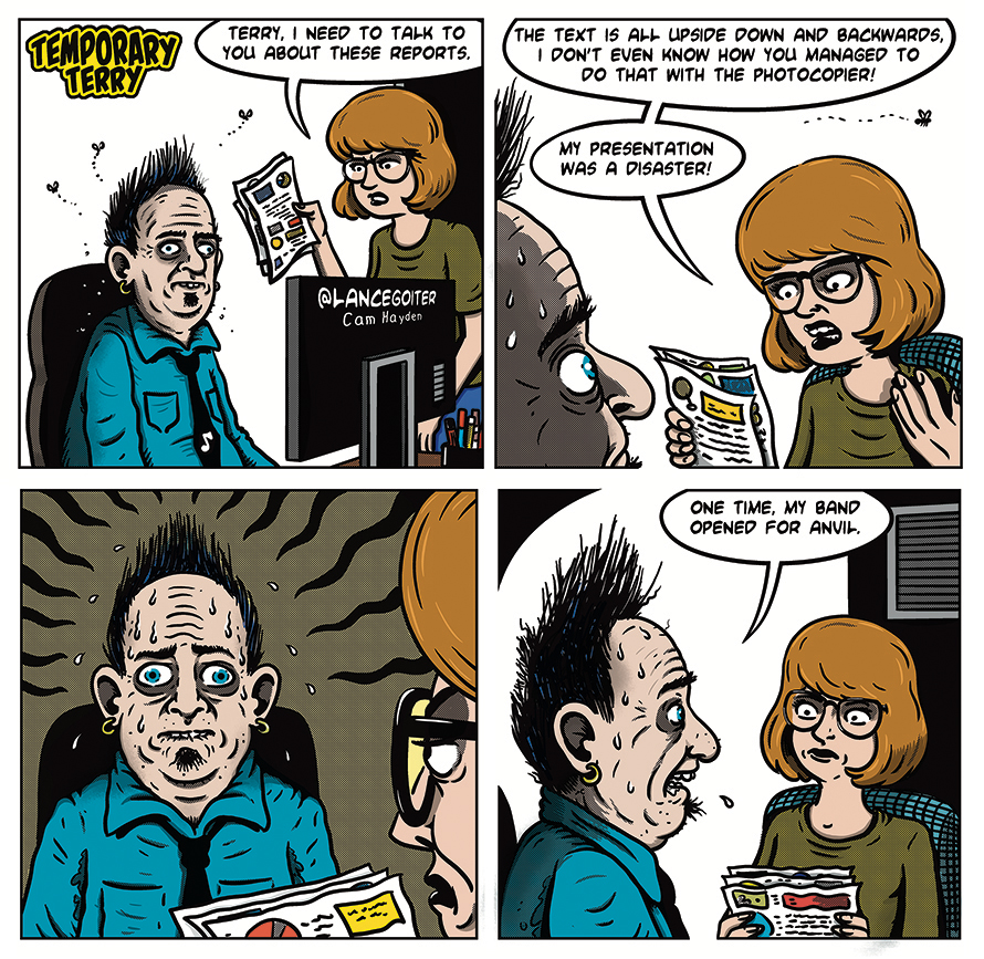 Exclaim! Comics: One Time, My Band Opened for Anvil │ Exclaim!