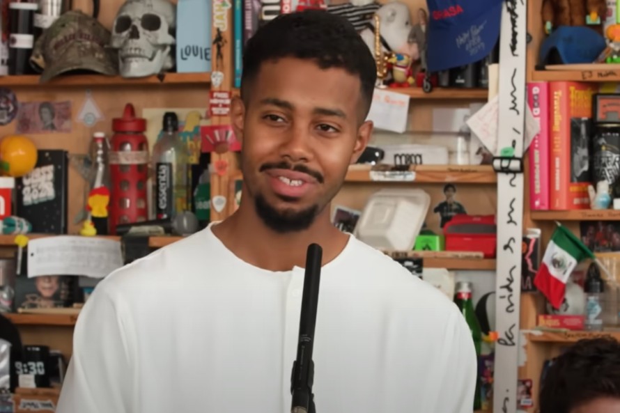 Mustafa Brings Radical Softness to NPR's Tiny Desk │ Exclaim!